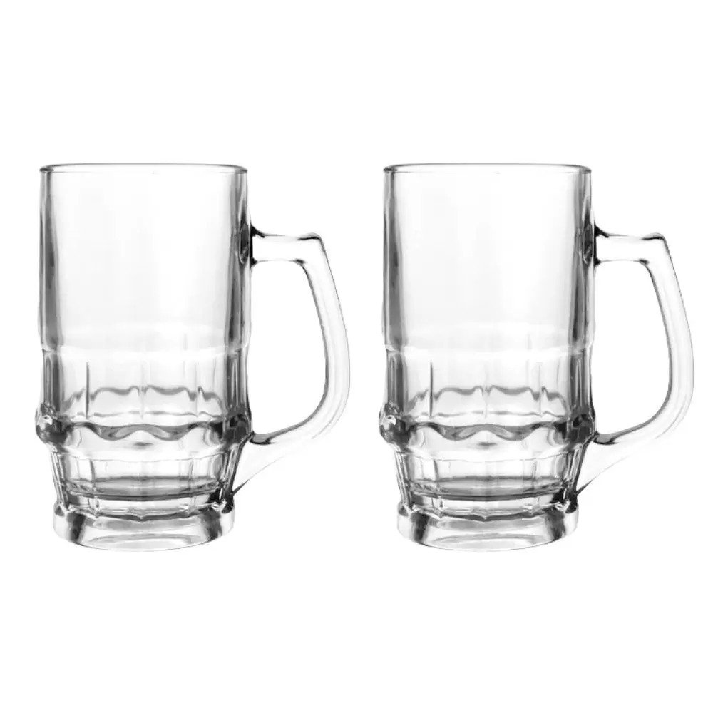 Kit com 2 Canecas de Vidro Para Chopp Dusseldorf 300ml Hercos - H236